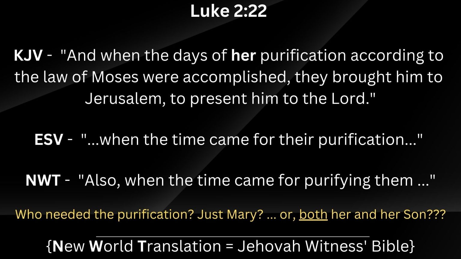 Why the KJV?
